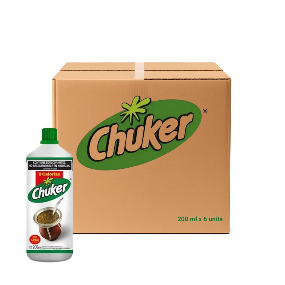 Chuker Liquid Sweetener, 200 ml / 6.75 fl oz ea (6 count)