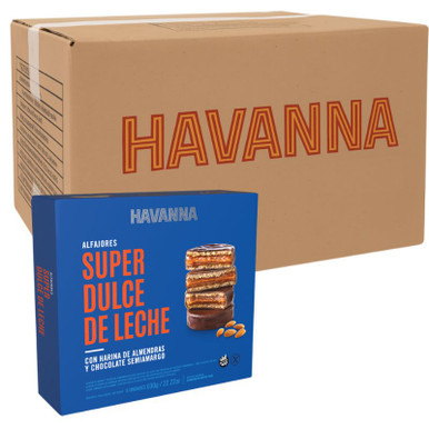 Havanna Alfajor Super Dulce De Leche Chocolate Semiamargo with Dulce de ...