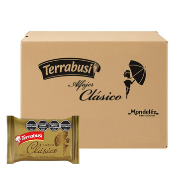 Terrabusi Classic Milk Chocolate Alfajor Filled with Dulce de Leche, 50 ...