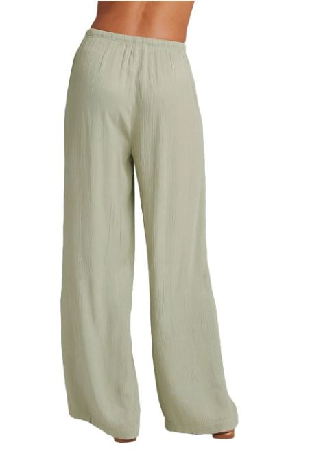 Bella Dahl Easy Pleated Wide Leg Pant - Coastal Sage
