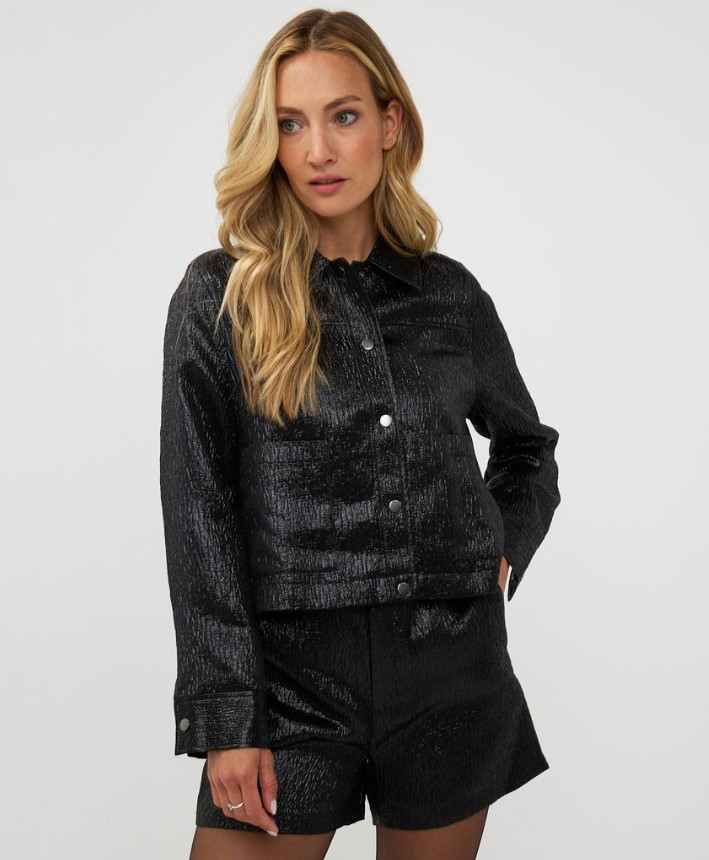Esqualo Black Metallic Jacket