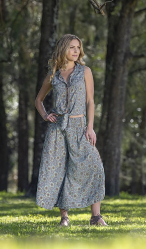 Cienna Designs Shawnee Shirred Wide Leg Pant