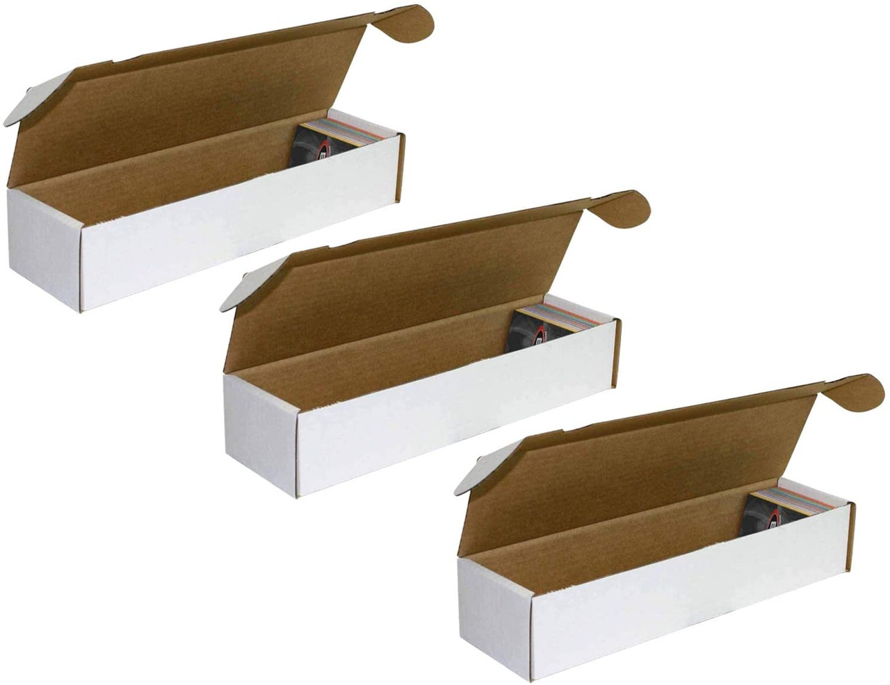 3 BCW 800 Count Trading & Game Card Storage Boxes| Collectiblesupply.com