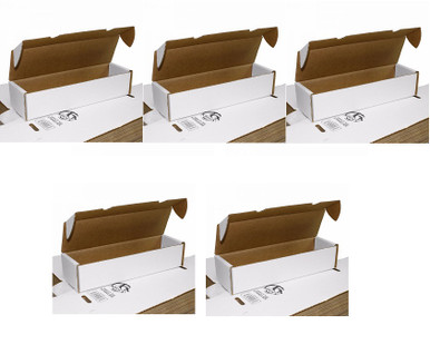 (5) BCW 1000 Count Gaming Card Storage Boxes | Collectiblesupply.com