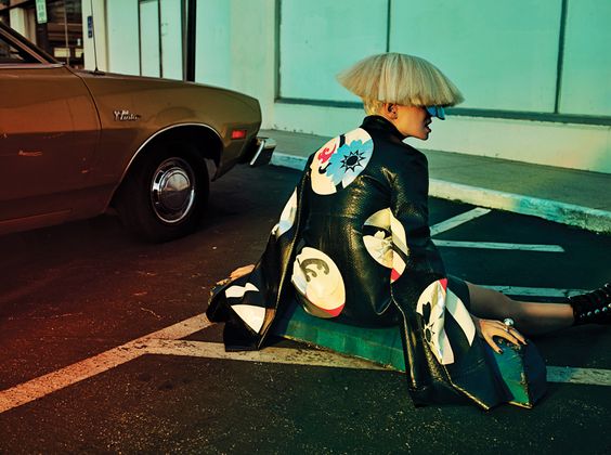 Sia wearing the MYKITA Bernard Willhelm DAISUKE Sunglasses - LuxuryEyesite.com