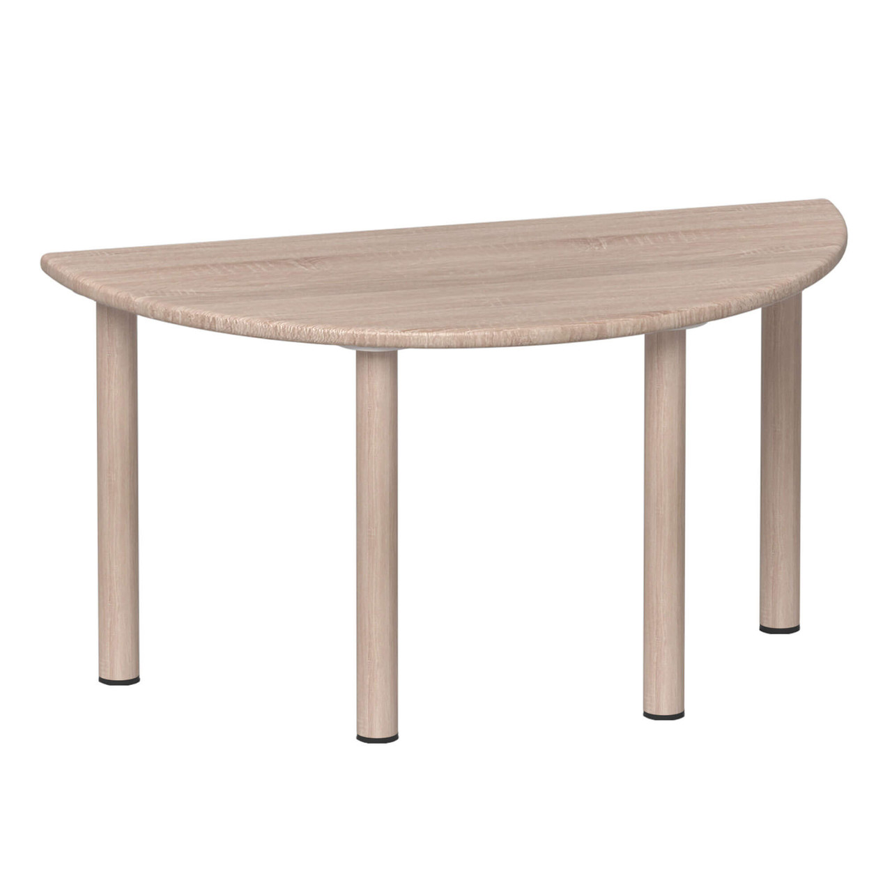 48x24 Semi Circle Classroom Table Adjustable Legs