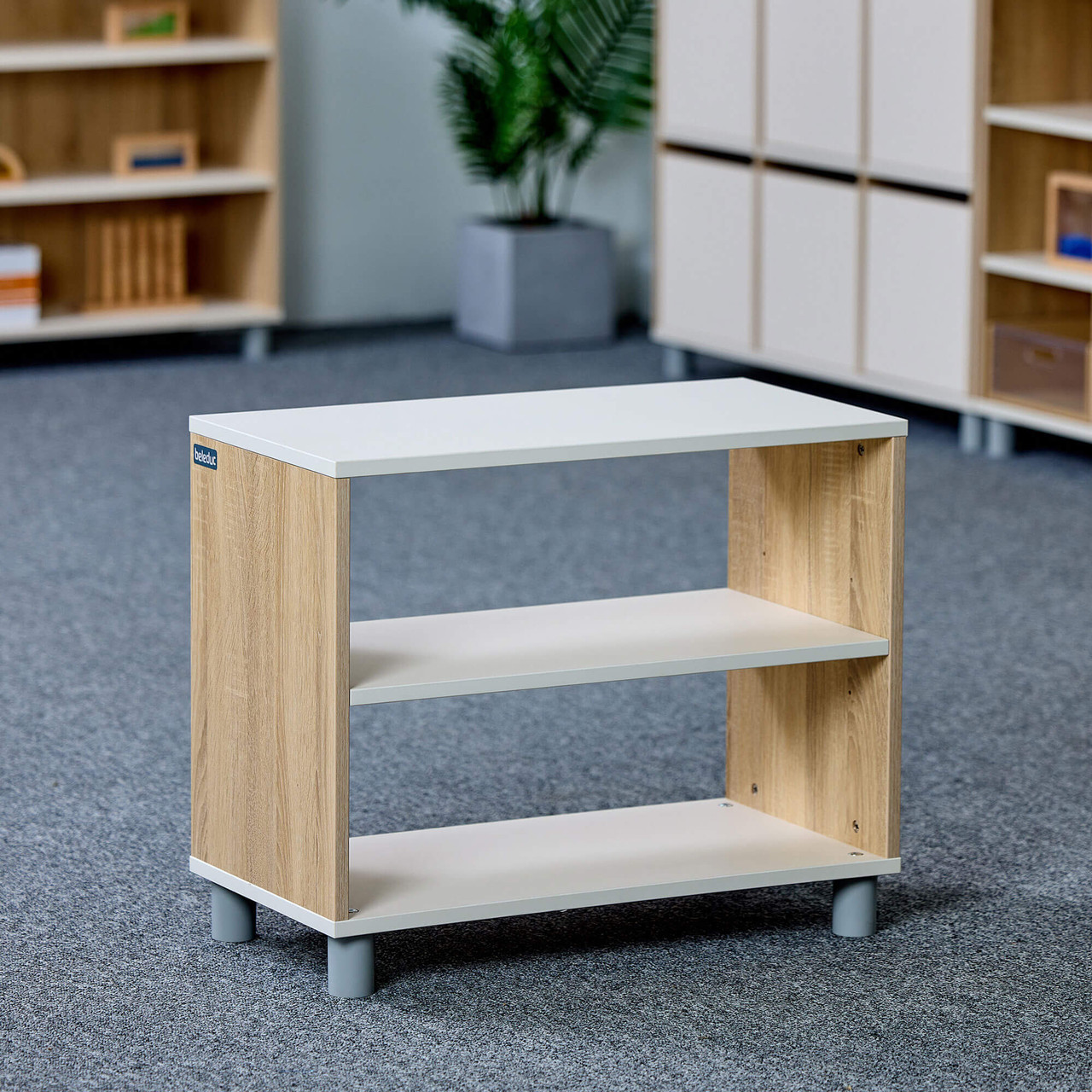 Two Layer Open Shelf with Dual Access