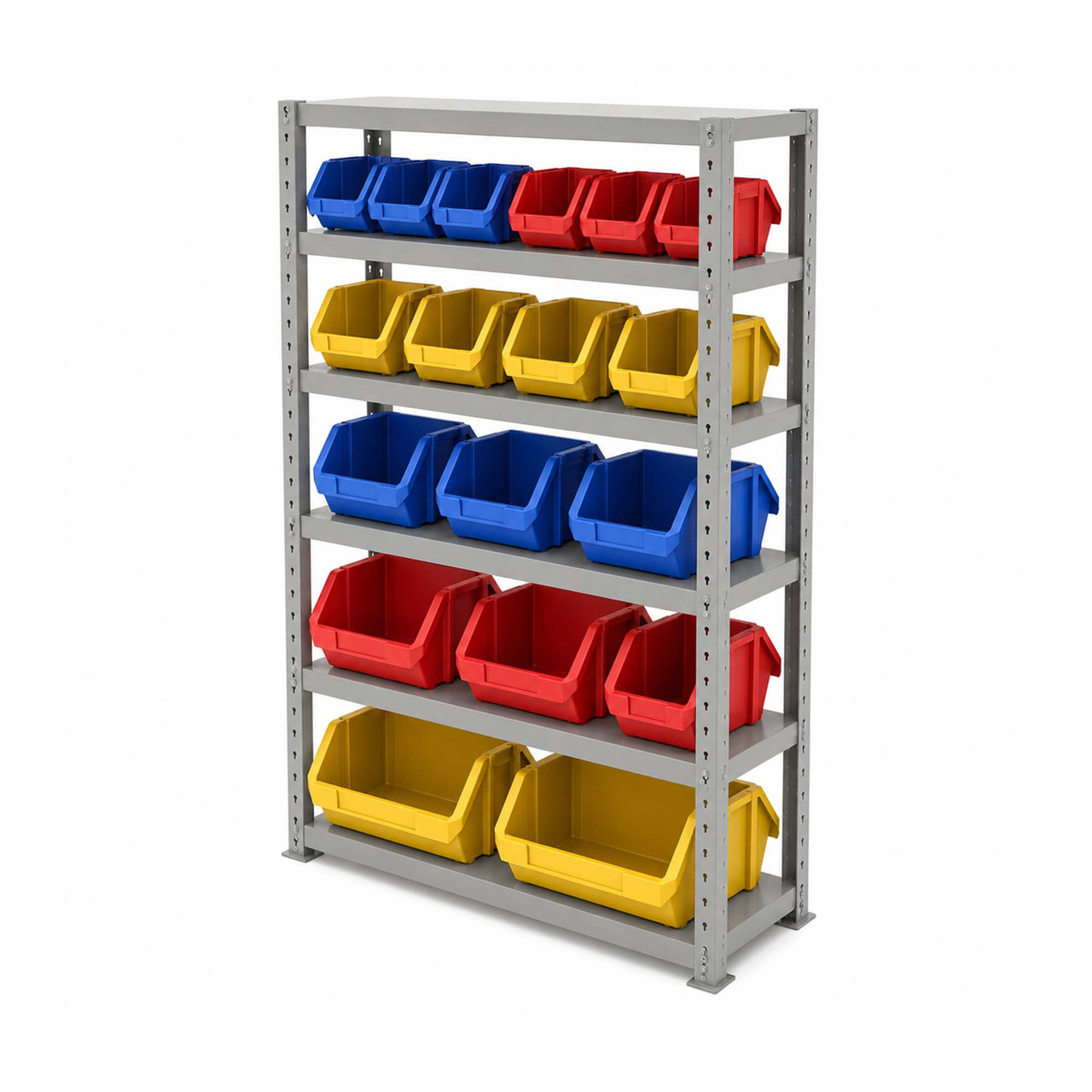 Red QuickPick Double Sided Bin 9.5'' L x 6.63'' W x 5'' H Case of 20