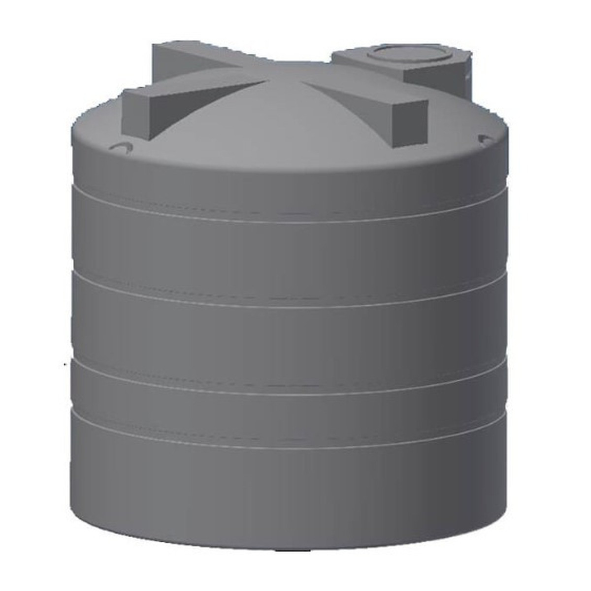 3,450 Gallon Vertical Water Storage Tank, 96'' Dia x 117'' H ...