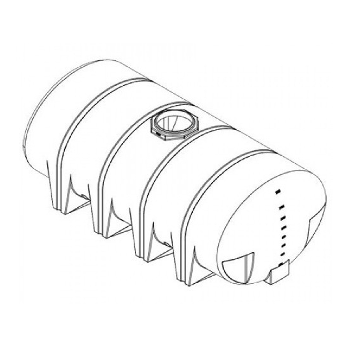 1,610 Gallon Drainable Leg Tank, 69'' W x 140'' D x 63'' H | StoreMoreStore