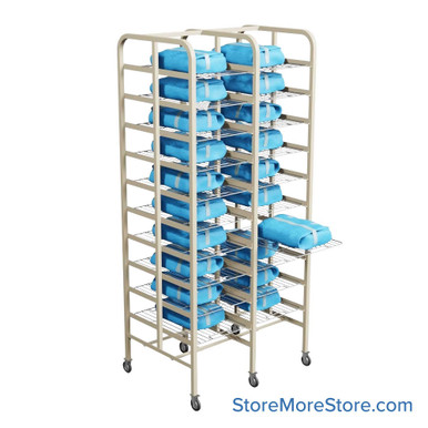 Surgical Instrument Rack, 24" W, 2 Shelving Columns