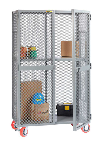 Wire Mesh Cabinet 51''W x 31''D x 72''H- SL1A-3048-6PY-FL