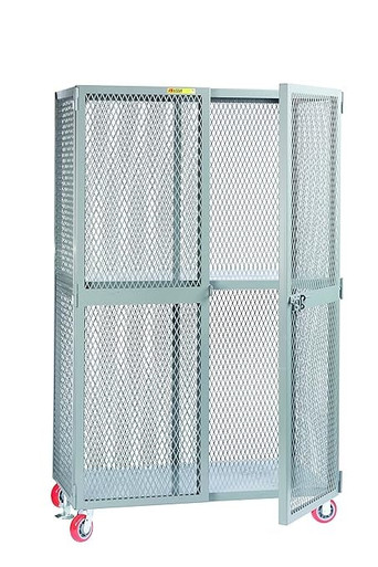 Wire Mesh Cabinet 63''W x 31''D x 78''H- SL1-3060-6PY-FL