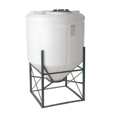 500 Gallon Cone Bottom Tank, 48'' Dia x 85'' H | StoreMoreStore