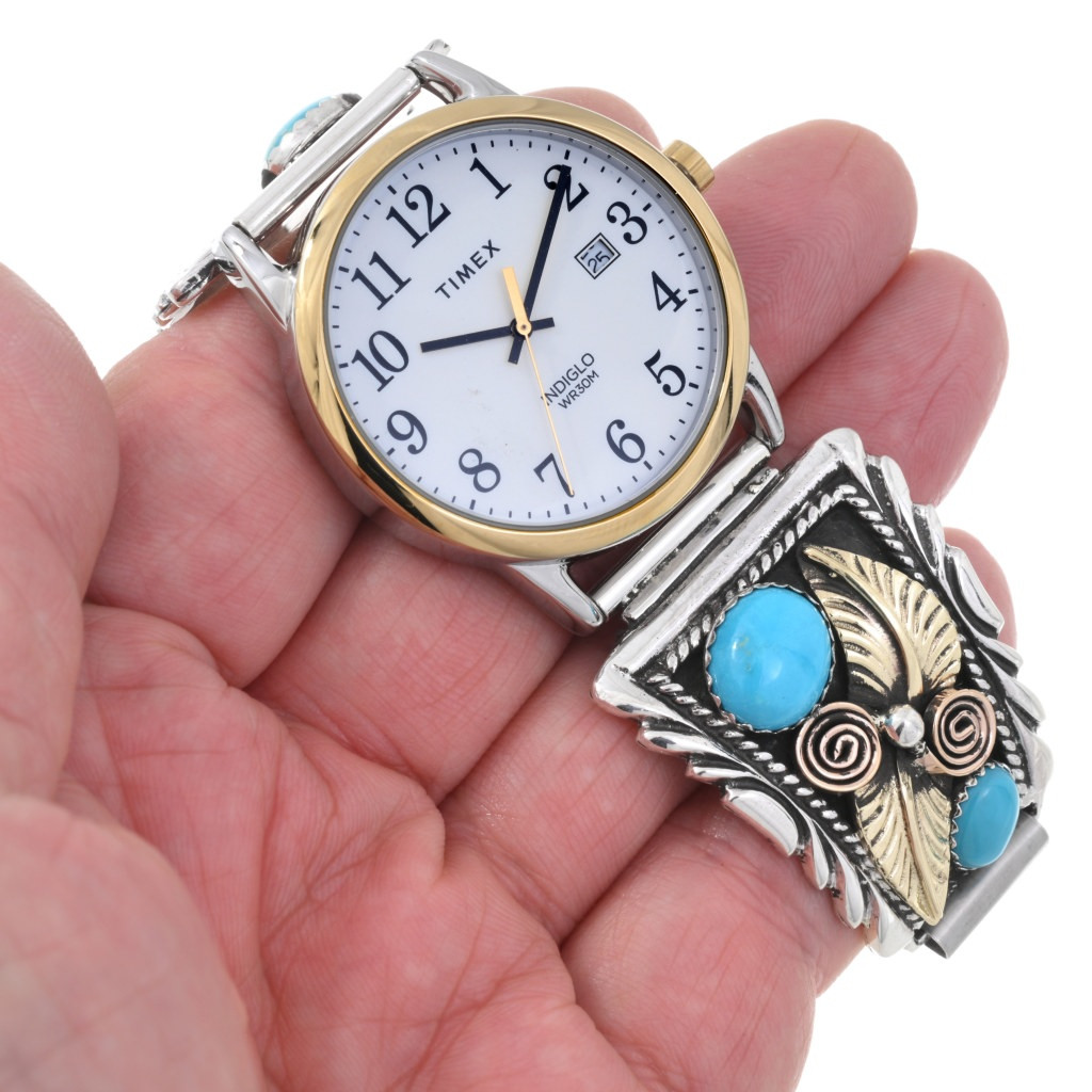 Handsome Southwest Turquoise Mens Watch 27796