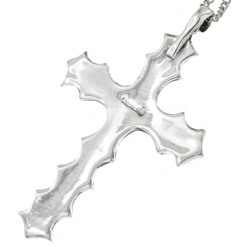 Unisex Inlaid Turquoise Navajo Cross Pendant With Chain 29947