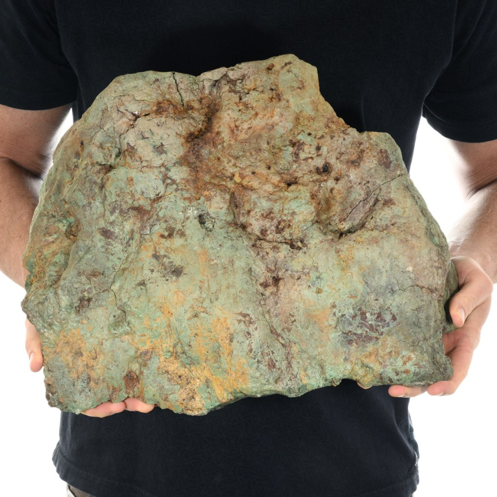Giant Genuine Turquoise Nugget 23.05 Pound Green Rough Specimen Carving ...
