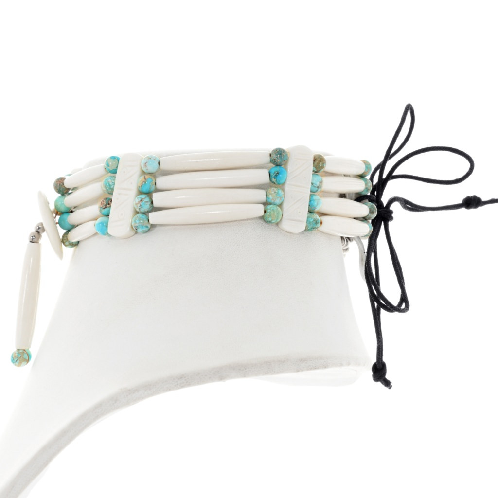 Turquoise Native American Designed Choker Necklace by Lula Begay 43202