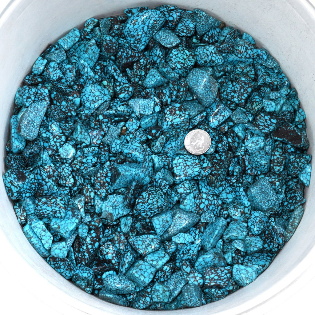 Spiderweb Turquoise Gibbsite Nuggets Small $.50 per Gram 37615