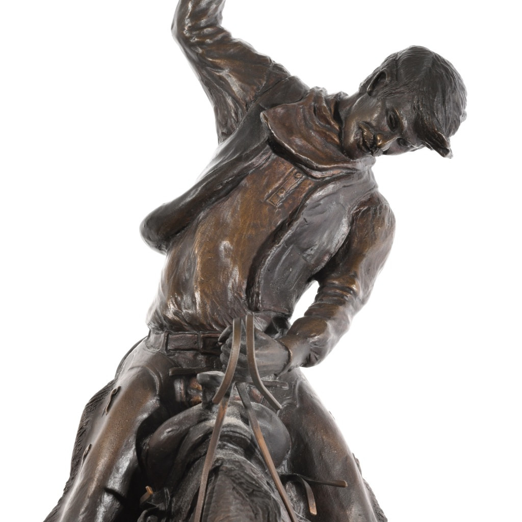Vintage Jim Dodson Spooked Bronze Sculpture 43296