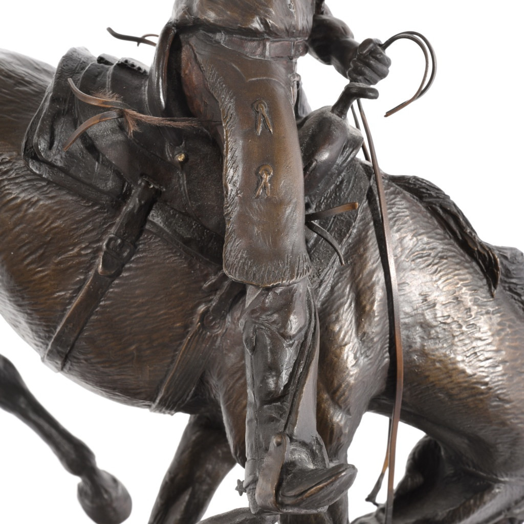 Vintage Jim Dodson Spooked Bronze Sculpture 43296