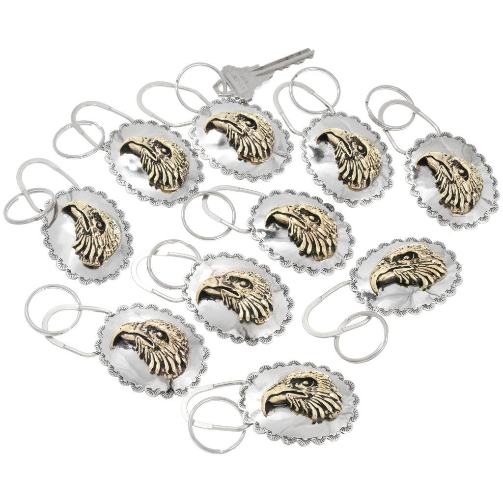 Native American Eagle Key Ring by Thomas Begay 44158