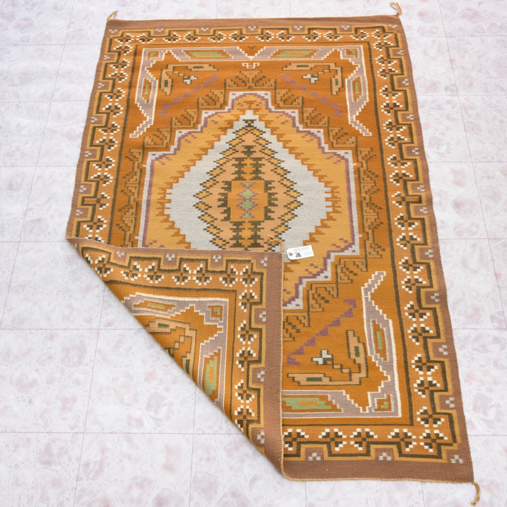 Authentic Woven Navajo Burntwater Wool Rug 6 Feet x 4 Feet 44166