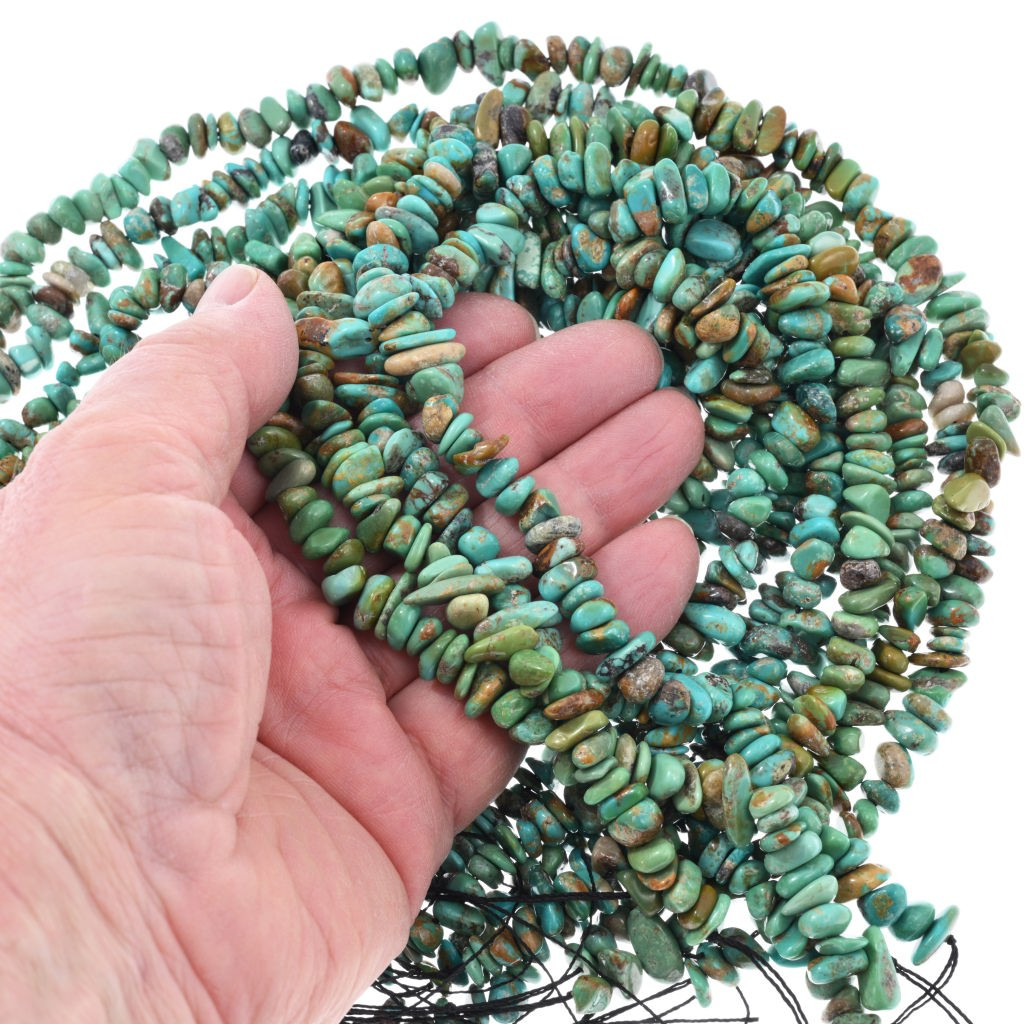 Turquoise Mountain Beads Color Mix Freeform Nuggets 7mm to 12mm 37936