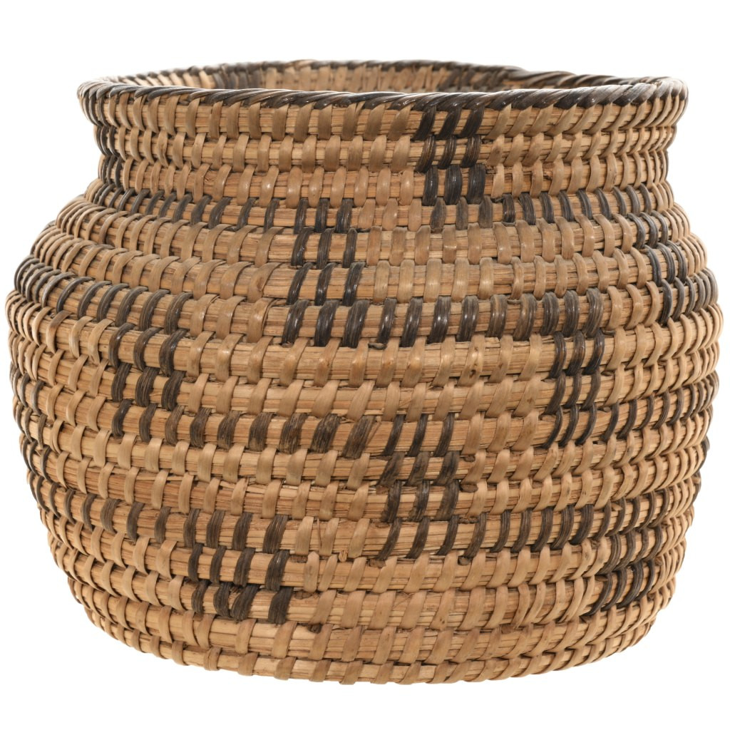Vintage Pima Hand Woven Olla Basket 44920