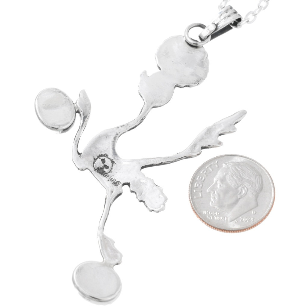 Sterling Roadrunner Sleeping Beauty Pendant 44928