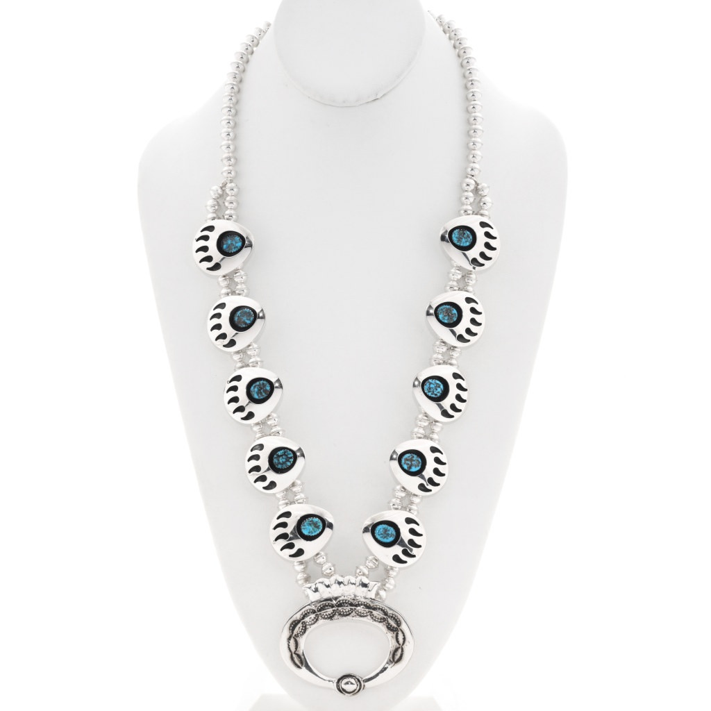 Bear claw squash blossom necklace store