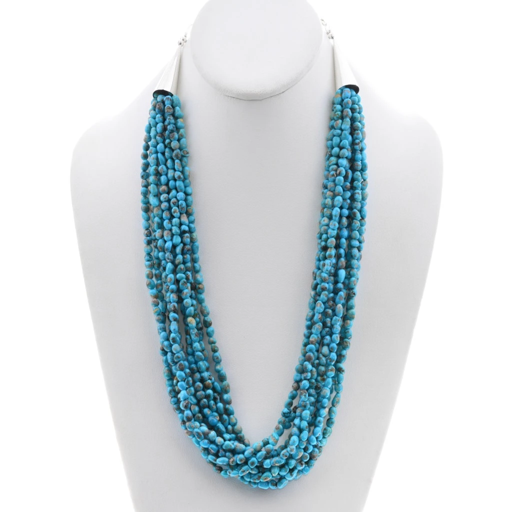 Natural Sonoran Gold Turquoise Nugget Necklace High Quality Navajo Ten ...