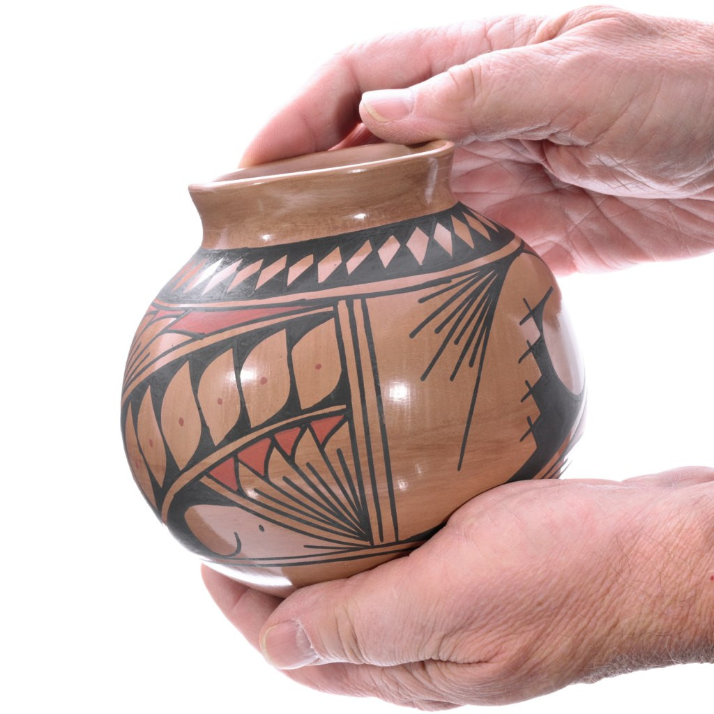 Mata Ortiz Pottery Small Fluted Bowl by Mary Chavira 48718