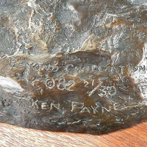 Authentic Ken Payne Bronze Sculpture "Beyond Civilization" Collectible ...