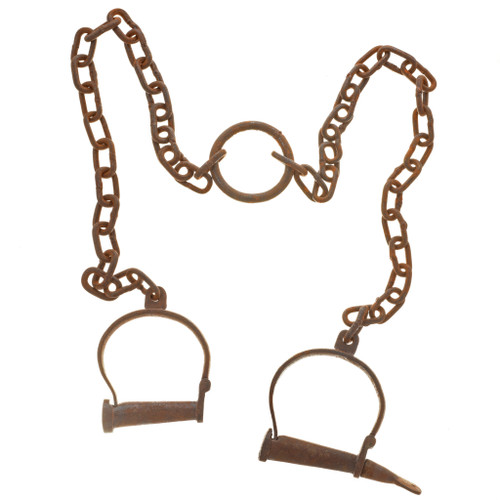 Rustic Yuma Territorial Prison Leg Irons Replica 18705
