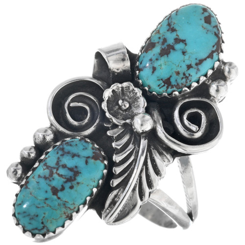 Native American Turquoise Pointer Ring 24362