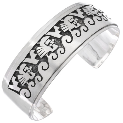 Overlaid Silver Kachina Cuff 26821