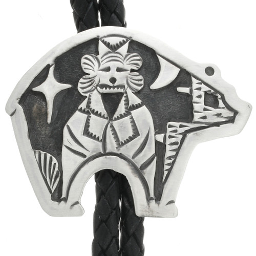 Silver Corn Mana Kachina Bolo Tie 30983