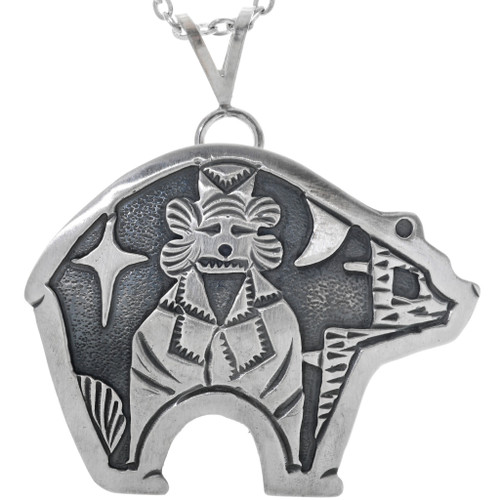 Silver Corn Mana Kachina Pendant 33267