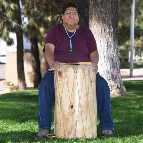 Vintage Native American Log Drum 43525