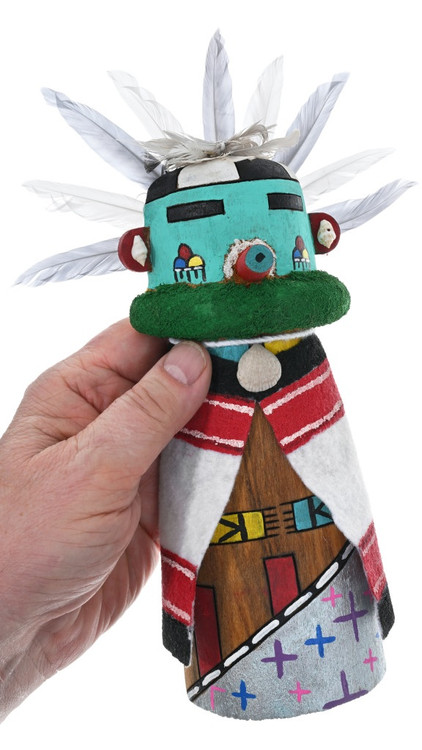 Wood Carved Morning Singer Kachina Hopi Tewa Collectible 7911