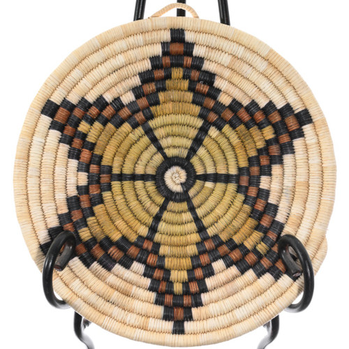 Vintage Hopi Coiled Star Design Woven Basket Second Mesa by Charlotte ...