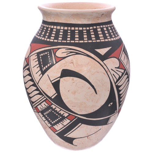 Mata Ortiz Olla Pottery Hand Painted Marble Polychrome Vase by Mary ...
