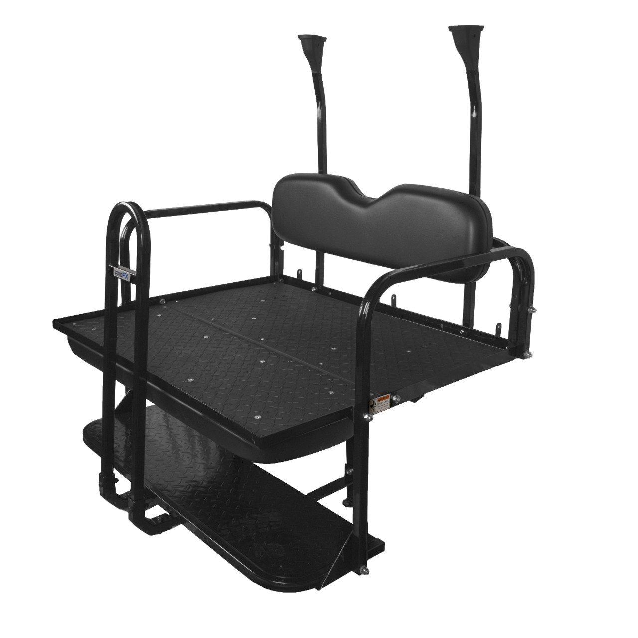 Rear Seat Kit With Grab Bar For Club Car Precedent Tempo And Onward Golf Cart With Black