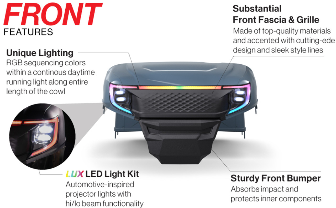 Madjax Apex Body Kit For Ezgo Rxv Golf Cart Colorado Slate Fits