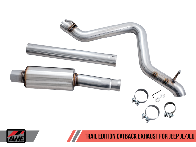 AWE 2018+ Jeep Wrangler JL/JLU 3.6L Trail Edition Cat-Back Exhaust ...