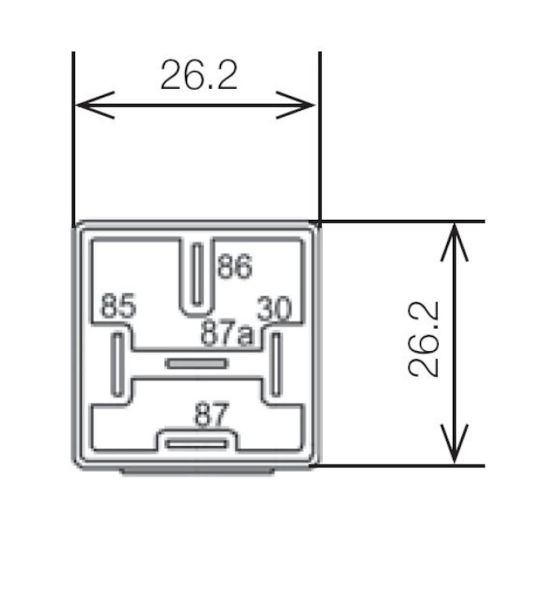 Hella Relay Mini Iso Alt 4 Pole 24V Spst Bkt - Down East Offroad
