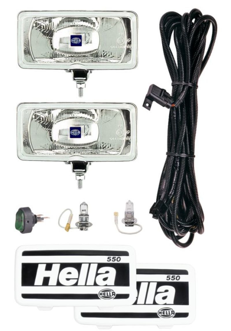 Hella 550 Series 12V/55W Halogen Driving Lamp Kit - Down East Offroad