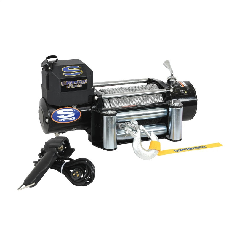 Superwinch 10000 LBS 12 VDC 3/8in x 85ft Steel Rope LP10000 Winch ...