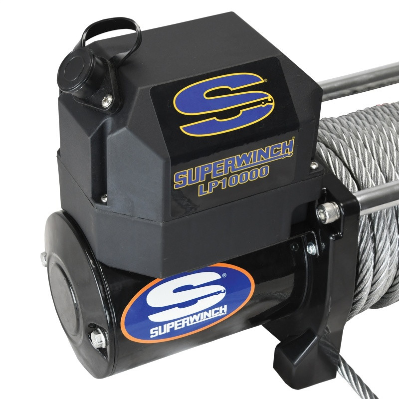 Superwinch 10000 LBS 12 VDC 3/8in x 85ft Steel Rope LP10000 Winch ...